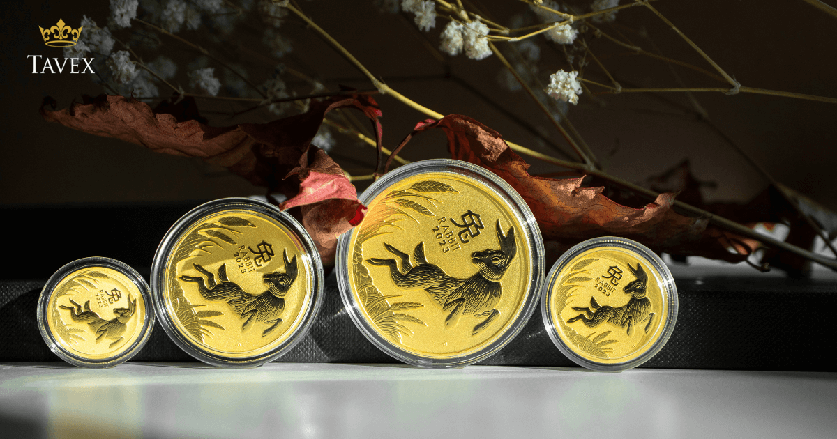 Złota moneta Australijski Lunar Rok Królika 2023 1/10 oz | Tavex