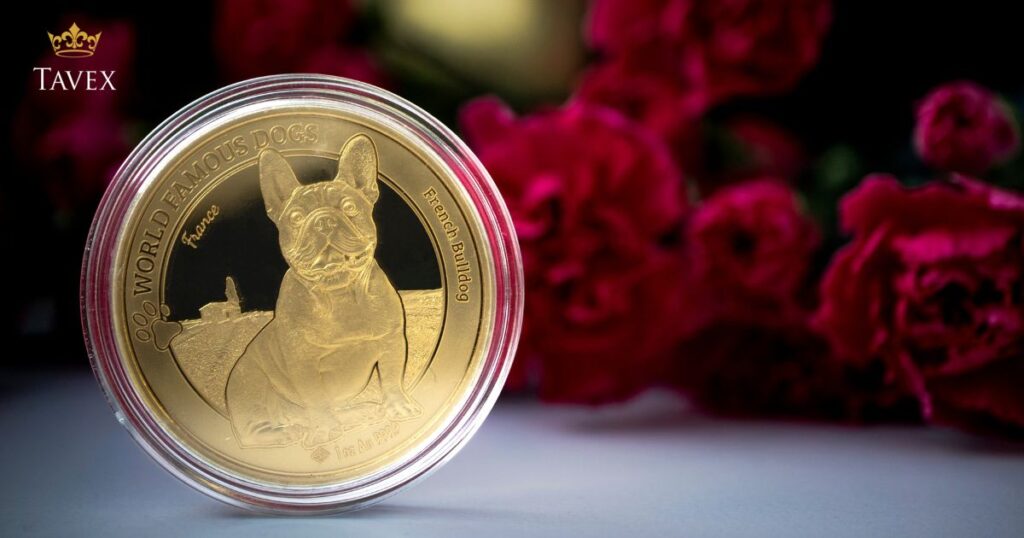 1 oz World Famous Dogs French Bulldog Gold Coin | Tavex