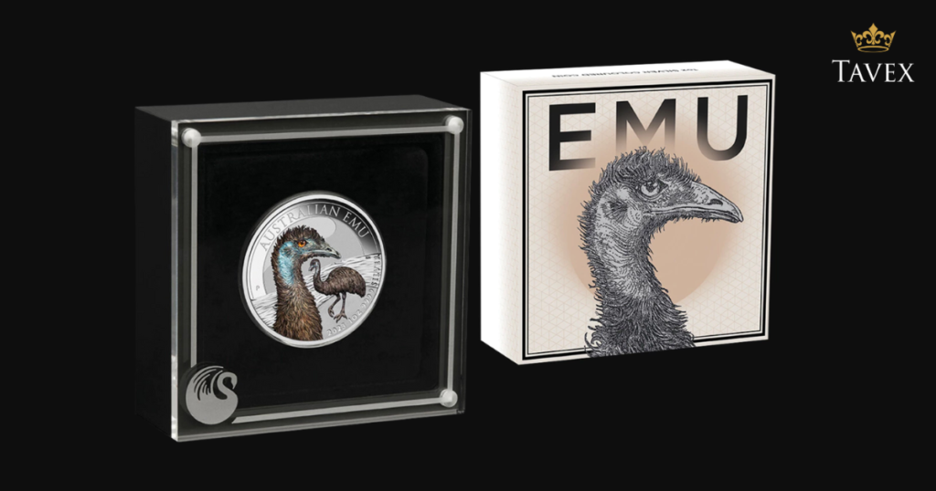 1 oz Australian Emu Silver Coloured Coins | Tavex